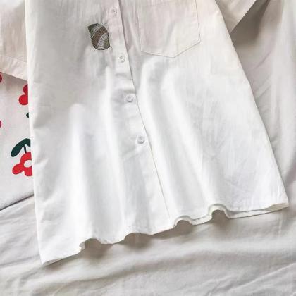 Short Sleeved Shirt, Preppy Chic Top on Luulla