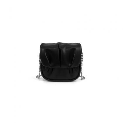 Elegant Ivory Chain Strap Shoulder Crossbody Bag on Luulla