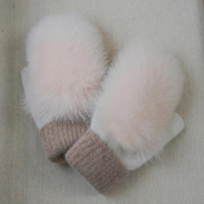 Cozy Fluffy Winter Mittens For Women on Luulla