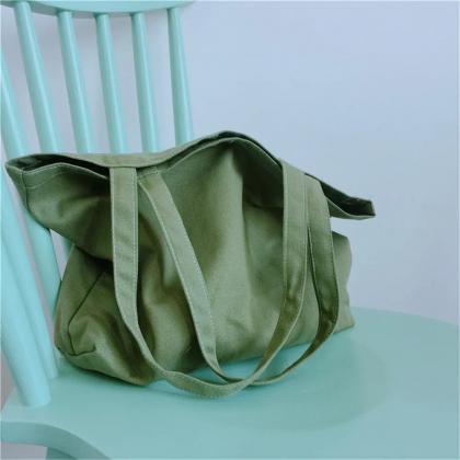 Colorful Cotton Canvas Reusable Tote Bags Collection on Luulla