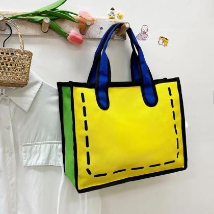 Colorful Cartoon-inspired Tote Bags For Everyday Use on Luulla