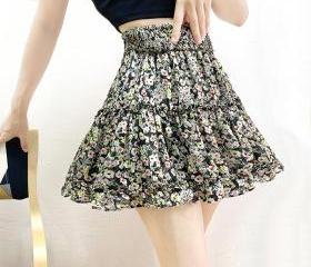 Flower Skirt, Chiffon Mini Skirt, Versatile Skirt on Luulla