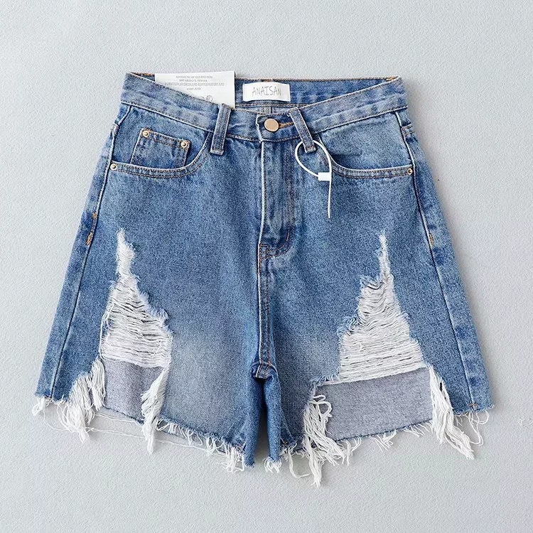 Ins,high Waists, Rough Edges, Ripped Denim Shorts,fashion Shorts on Luulla