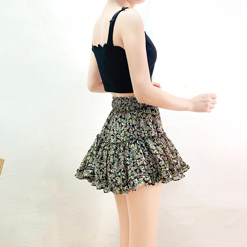 Flower Skirt, Chiffon Mini Skirt, Versatile Skirt on Luulla