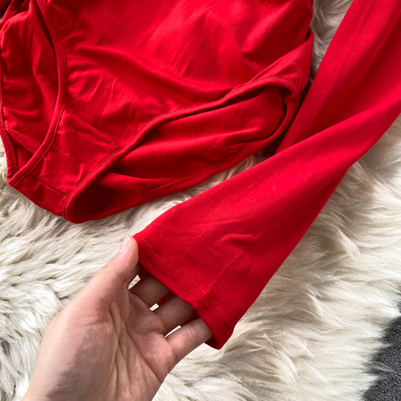 Fashionable Versatile Onesies, Autumn And Winter Versatile Long Sleeve ...