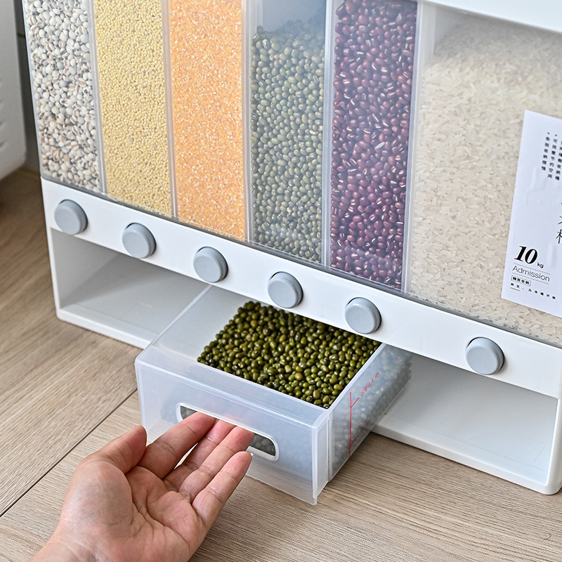 Cereal Disp Rice Bucket Grain Containers Cereal Dispenser Bucket Food ...