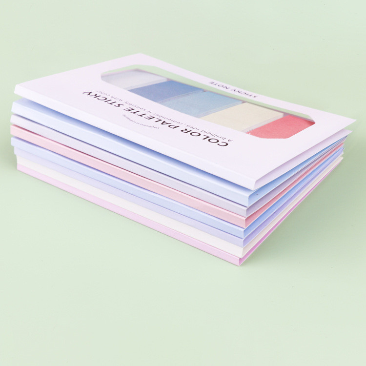 100 Pages/set Color Palette Sticky Notes Cute Planner Sticker Memo ...