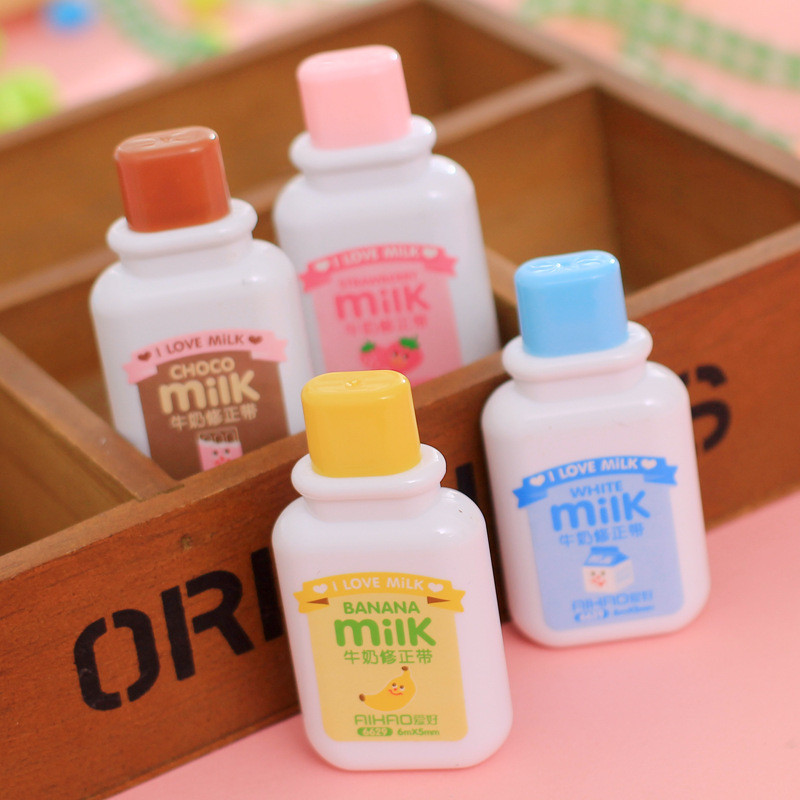 Milk Bottle Kawaii White Out Corrector Practical Correction Tape on Luulla