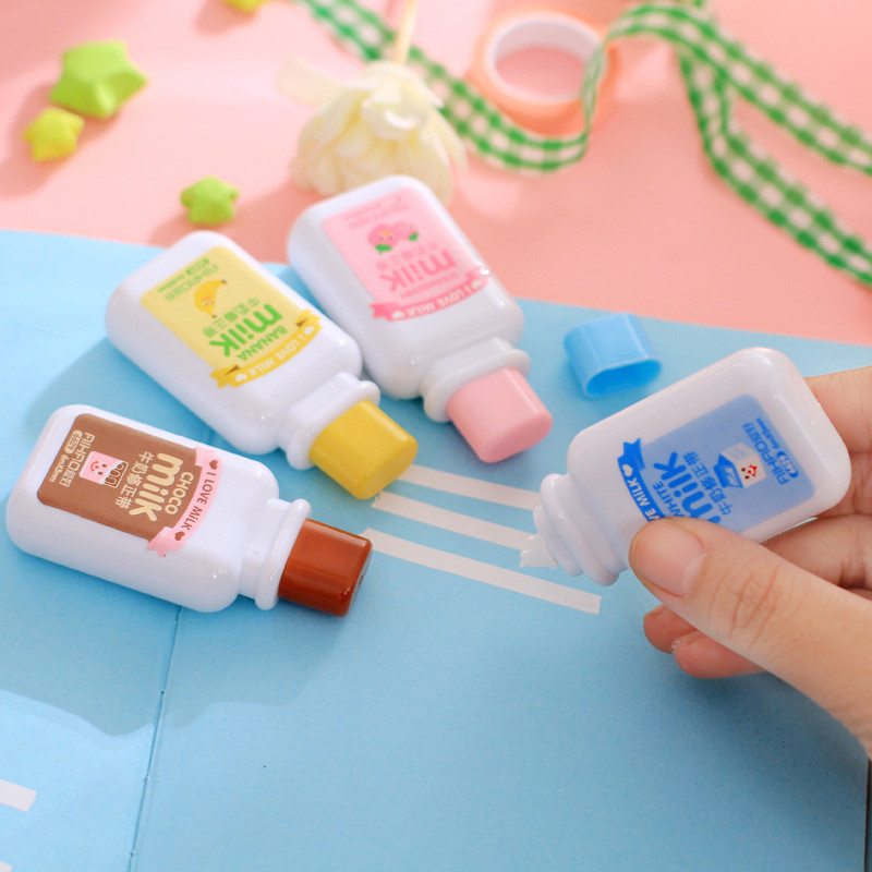 Milk Bottle Kawaii White Out Corrector Practical Correction Tape on Luulla