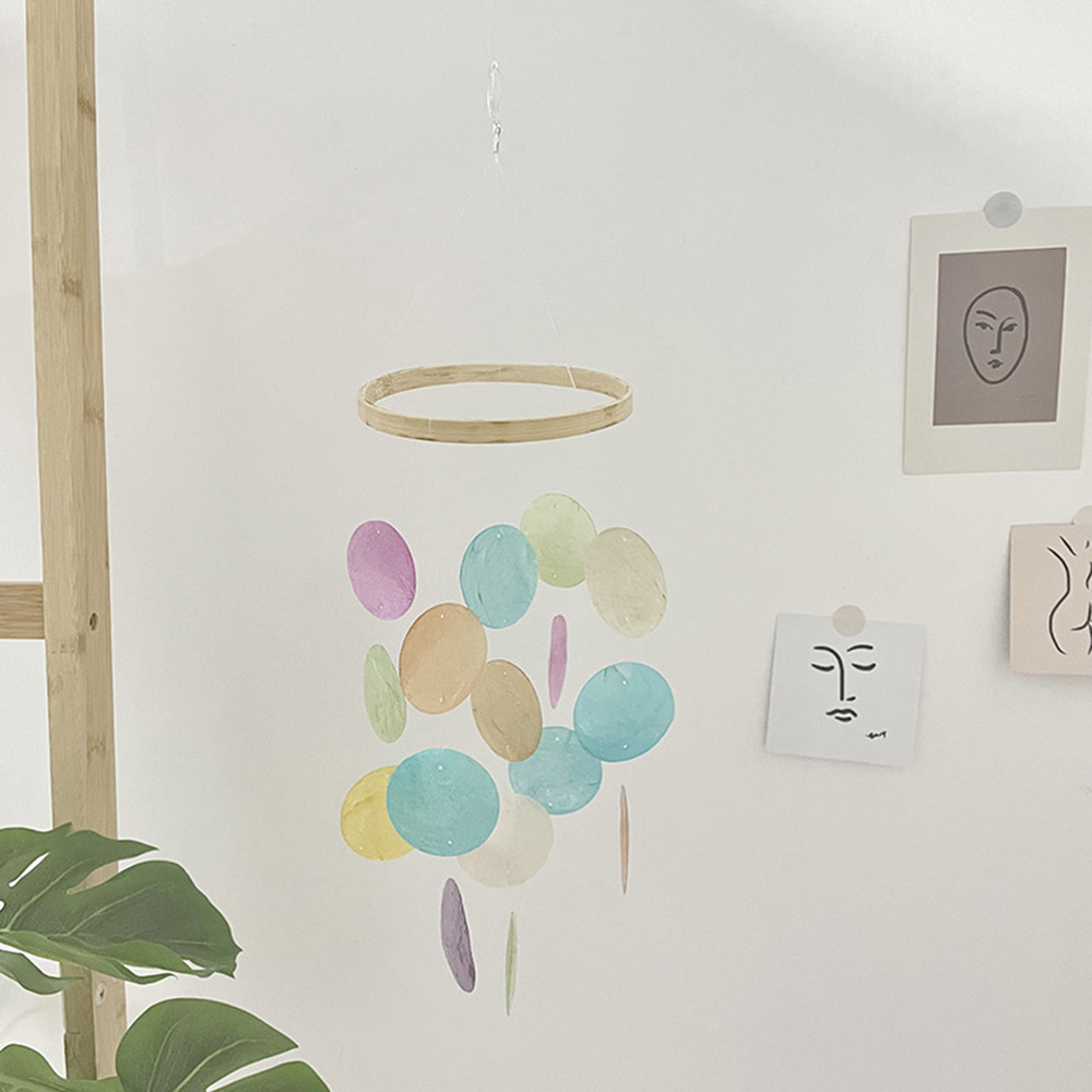 Shell Moon Wind Chime Room Decoration Nordic Hanging Windchimes on Luulla