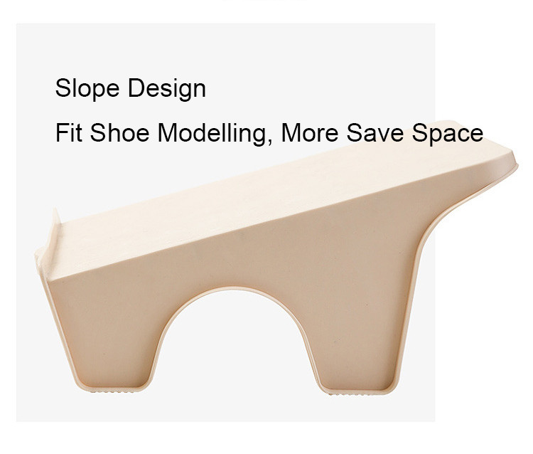 Household Storage Shoe Rack Double And Single Shoe Holder Plastic ...