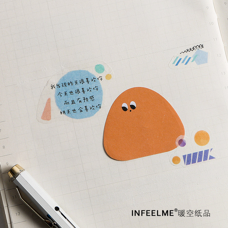 1 Pcs Sugar Bean Sticky Note Cartoon Candy Cloud Post Memo Pad Planner ...