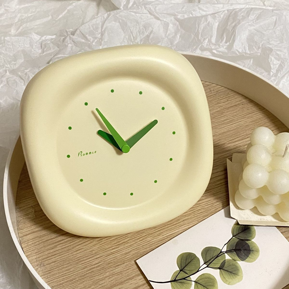 Creative Bubble Table Wall Clock Korean Style Kawaii Cute Wall Clocks ...