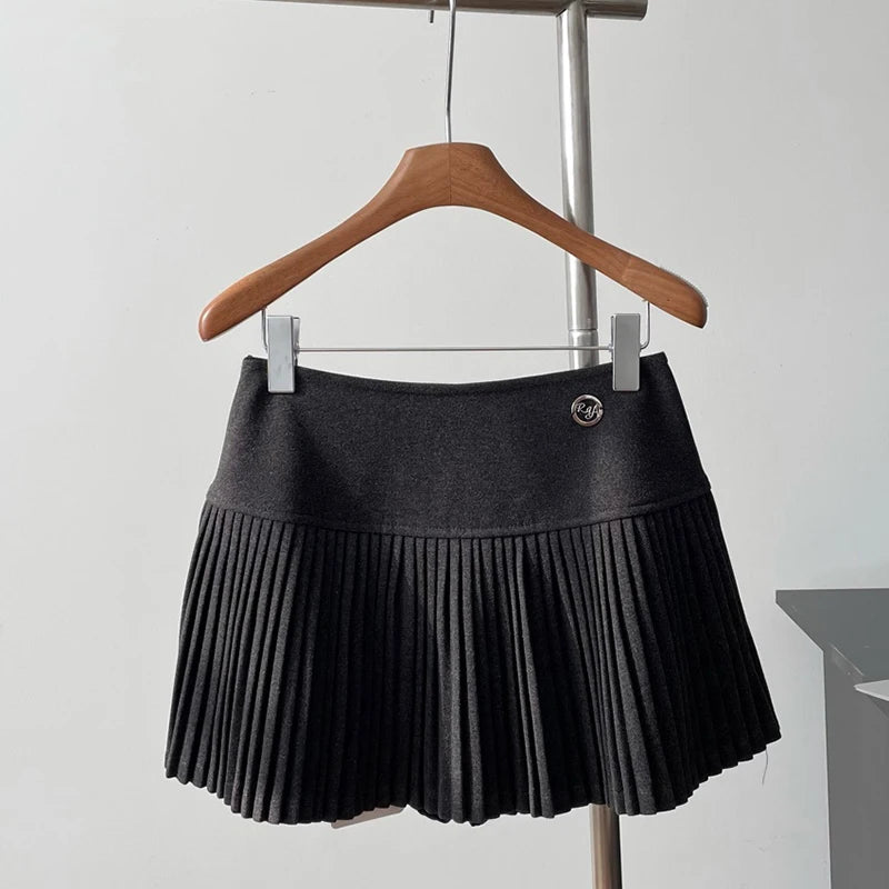 Womens High-waisted Pleated Mini Skirt Collection on Luulla