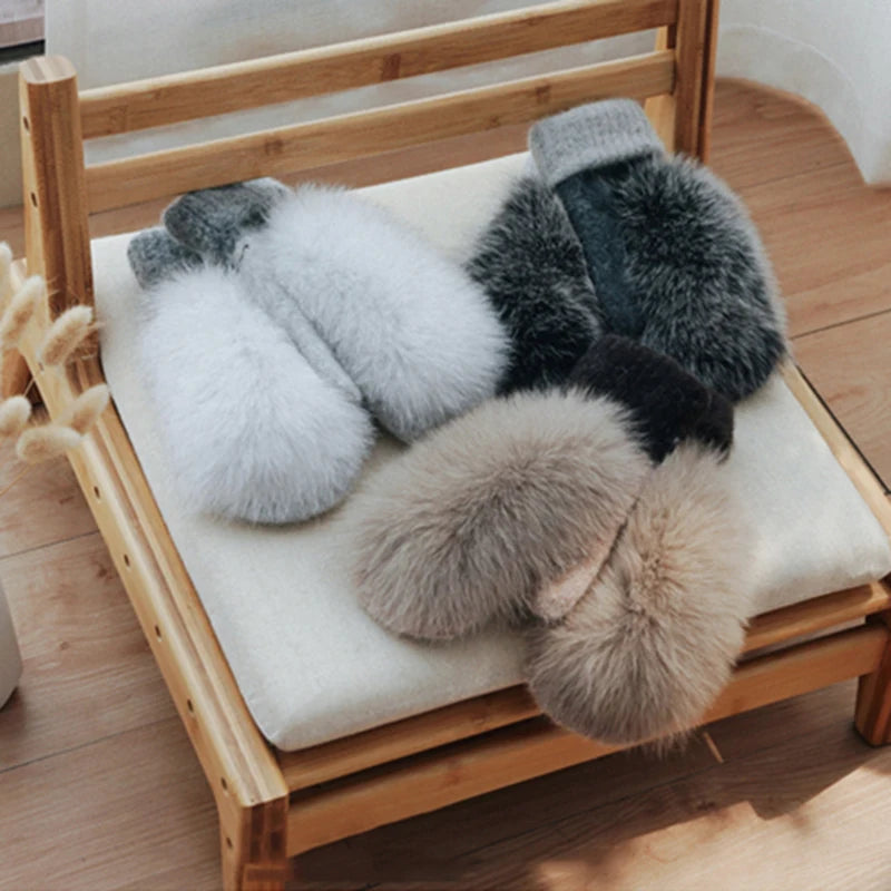 Cozy Fluffy Winter Mittens For Women on Luulla