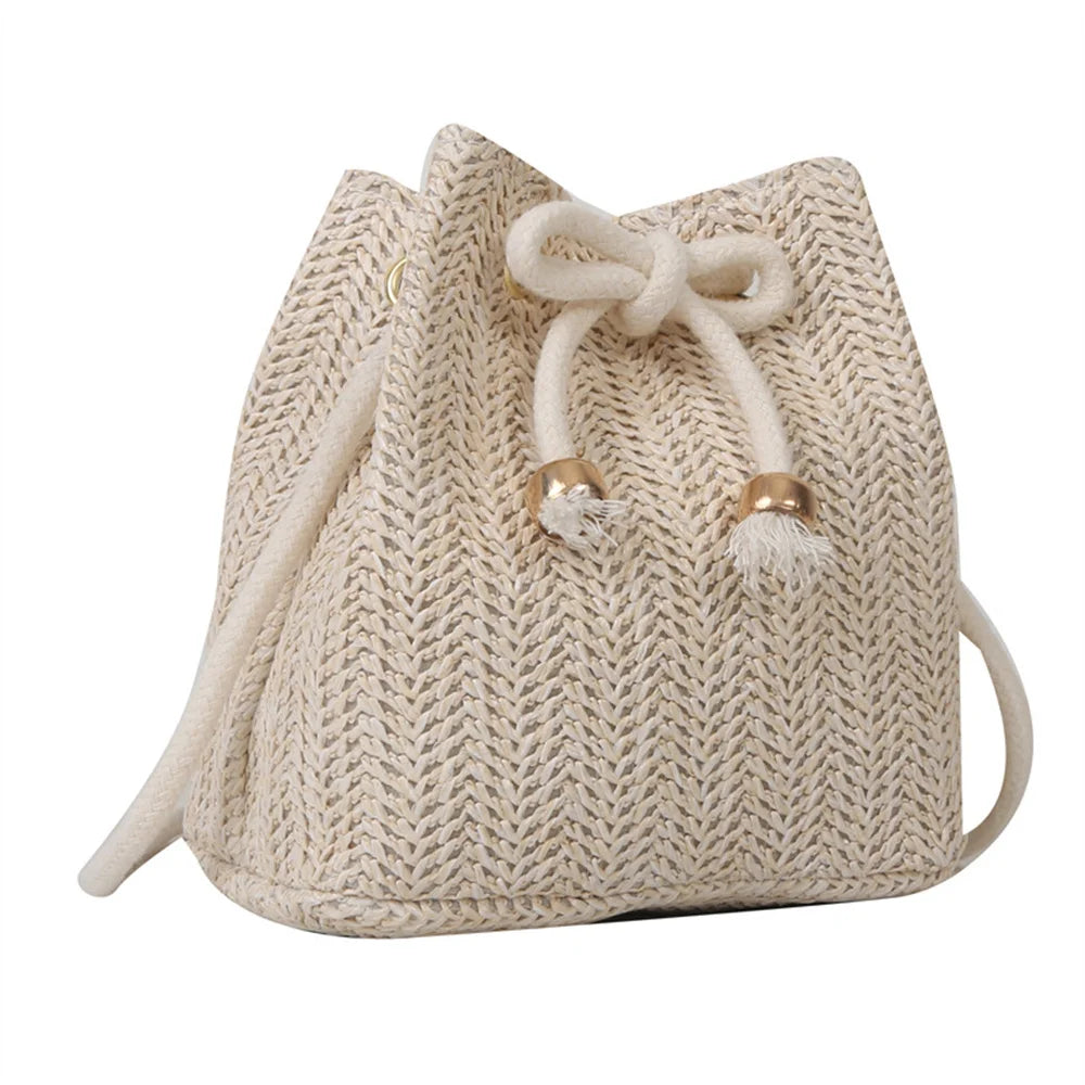 Stylish Woven Drawstring Shoulder Bag For Women on Luulla