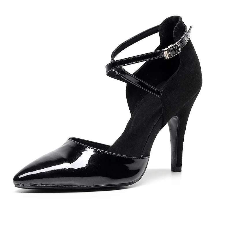 Womens Black Patent Leather High Heel Pumps on Luulla