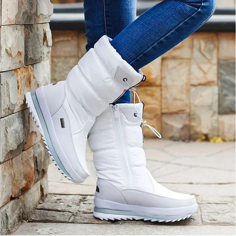 White winter boots women store
