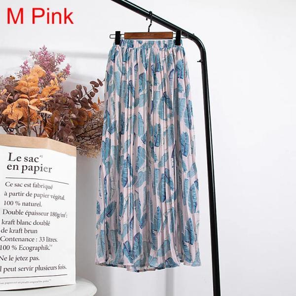 Floral Print Pleated Maxi Skirt For Women on Luulla