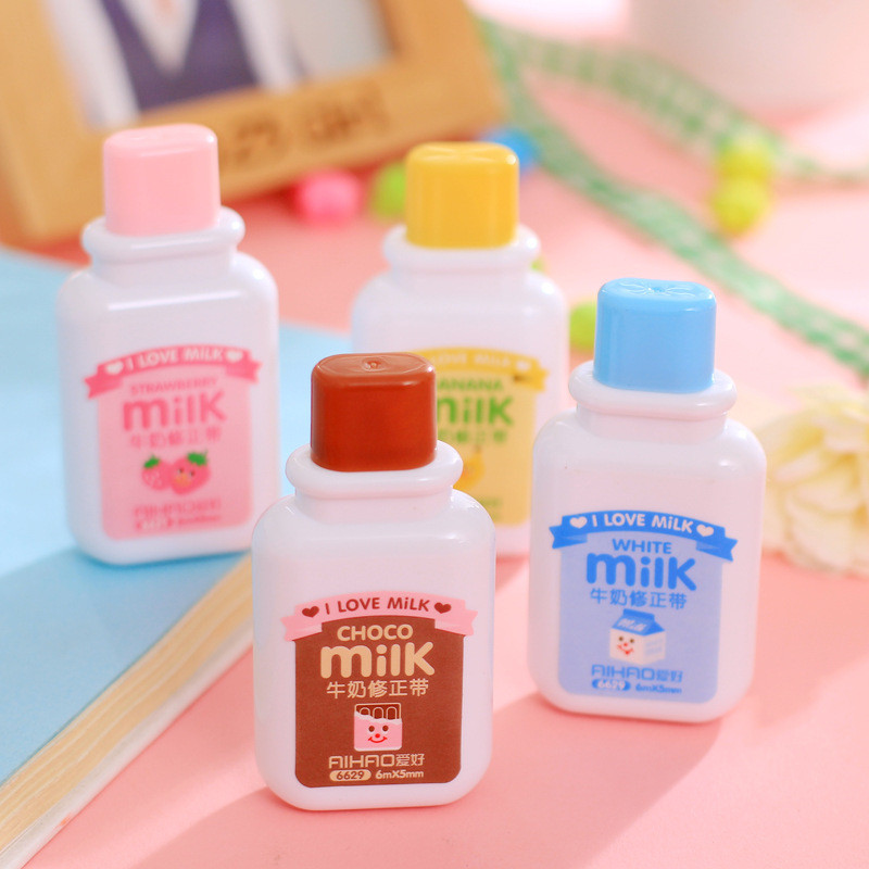 Milk Bottle Kawaii White Out Corrector Practical Correction Tape on Luulla