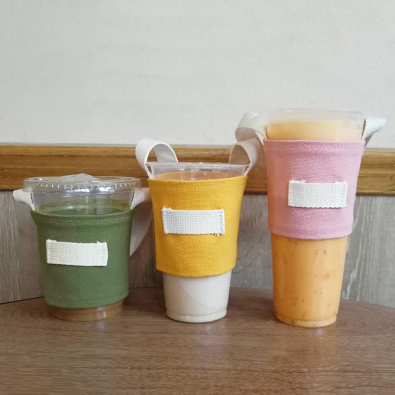 Beverage Cup Tote Bag Mug Sleeve Wrap Insulated Sleeve Carrier Holder ...