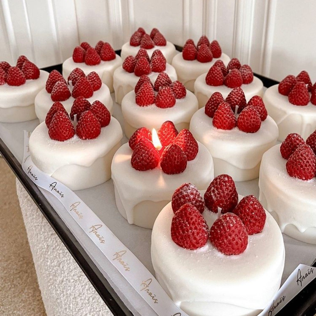 Creative Cake Shaped Scented Candles Birthday Decor Aroma Candles For ...