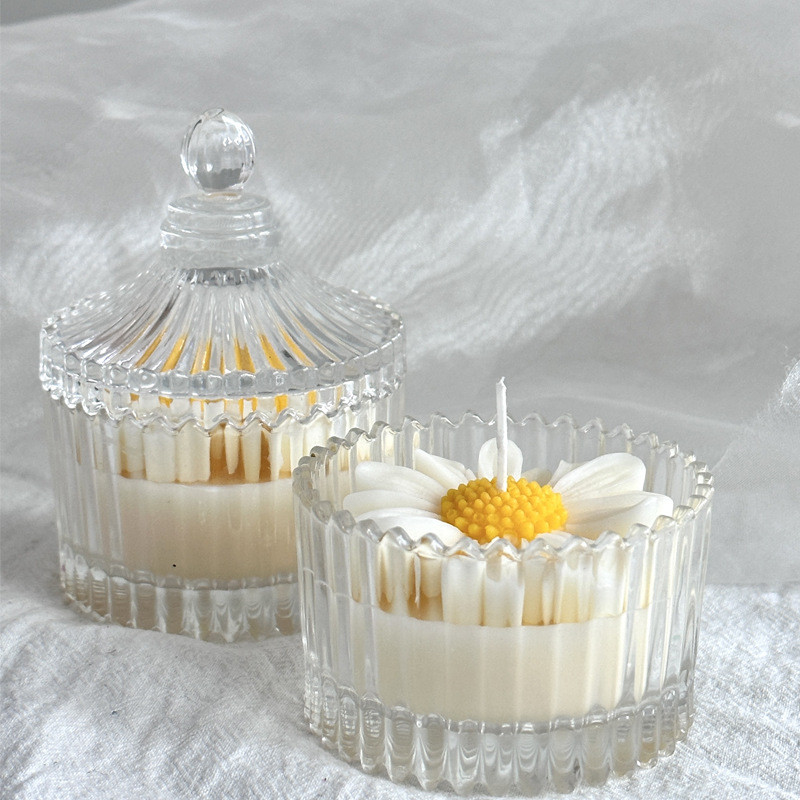 Light Luxury Sunflower Scented Candles In Glass Creative Birthday ...