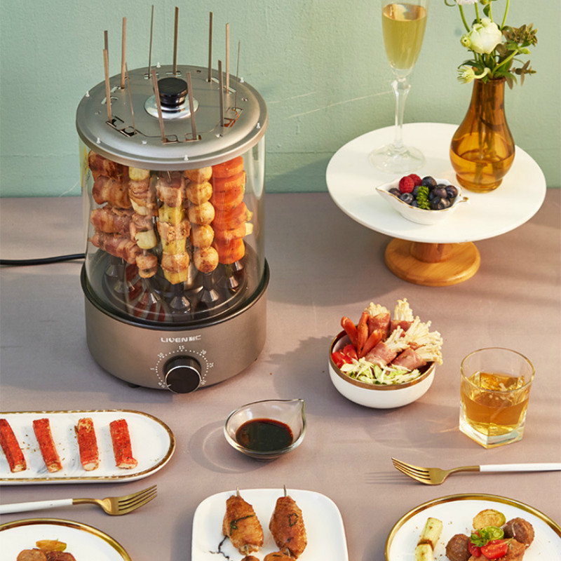 Home Timing Electric Barbecue Mutton Kebab Self-service Barbecue ...