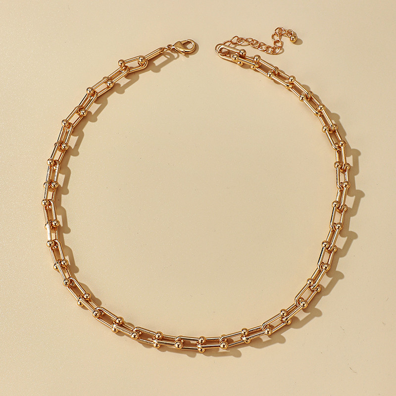 Gold Color Chain Choker Necklace For Women on Luulla