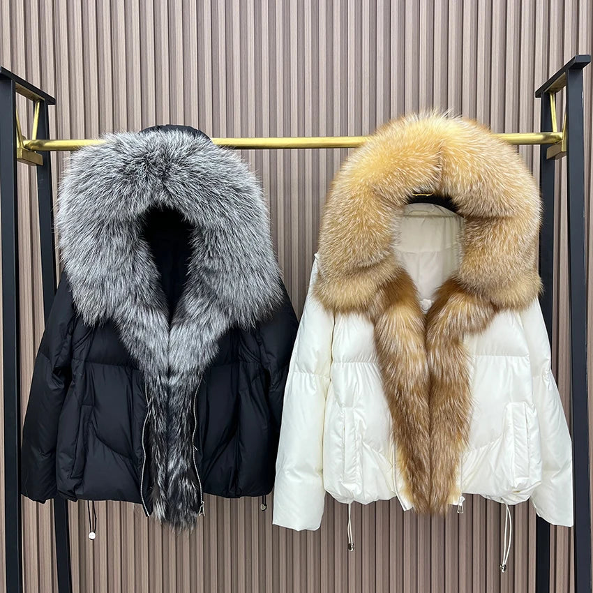 Luxe Faux Fur Trimmed Puffer Jackets Collection on Luulla