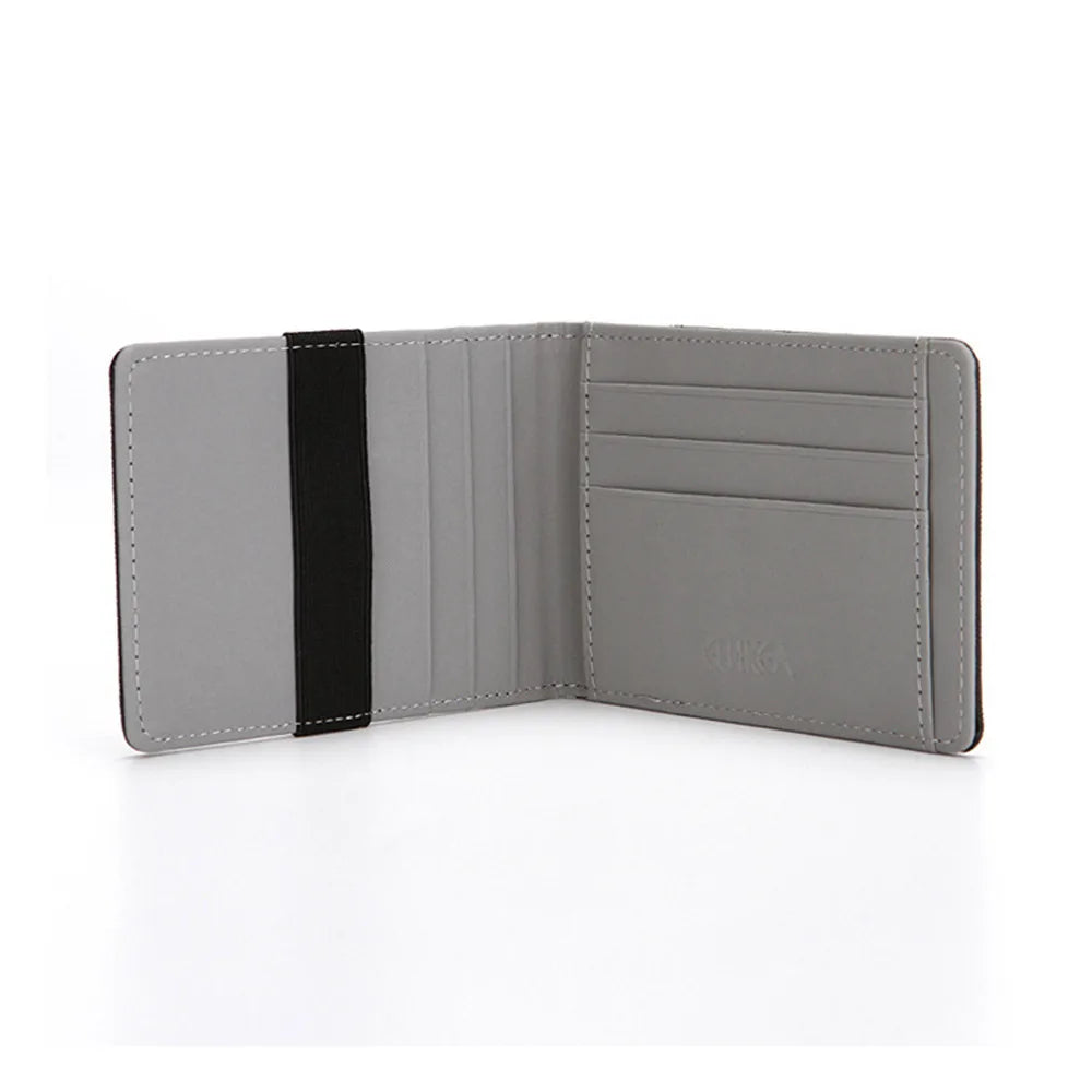 Slim Bifold Leather Wallet With Card Slots on Luulla