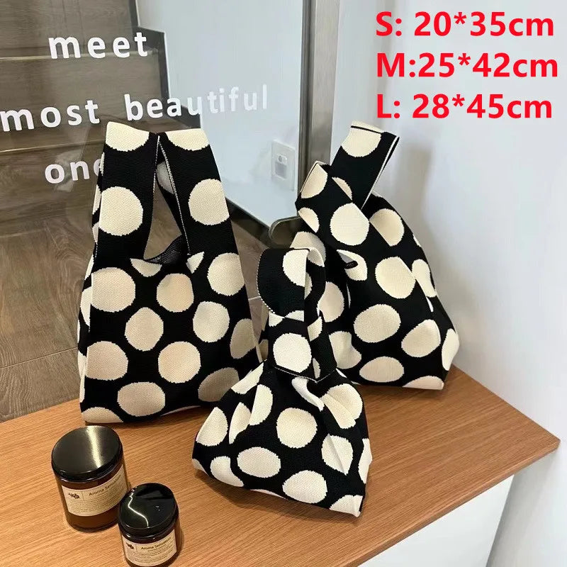 Polka Dot Tote Bags - Set Of Three on Luulla