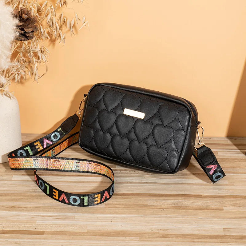 Quilted Crossbody Bags With Love Strap Collection on Luulla
