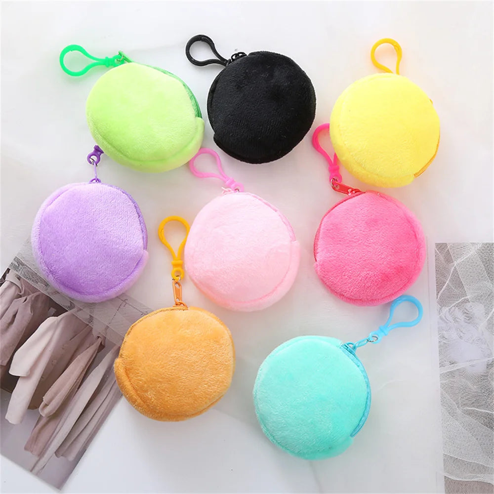 Plush Mini Coin Purse Keychain 9 Colors on Luulla