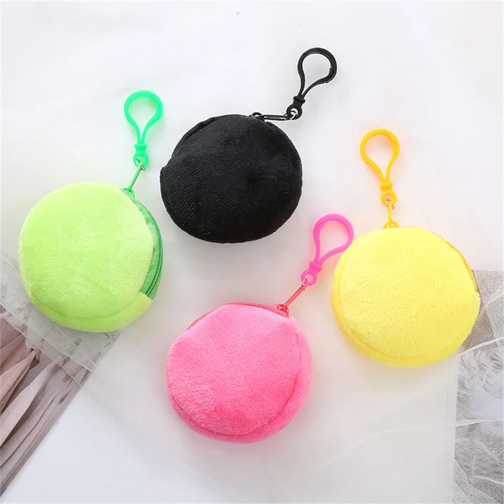 Plush Mini Coin Purse Keychain 9 Colors on Luulla