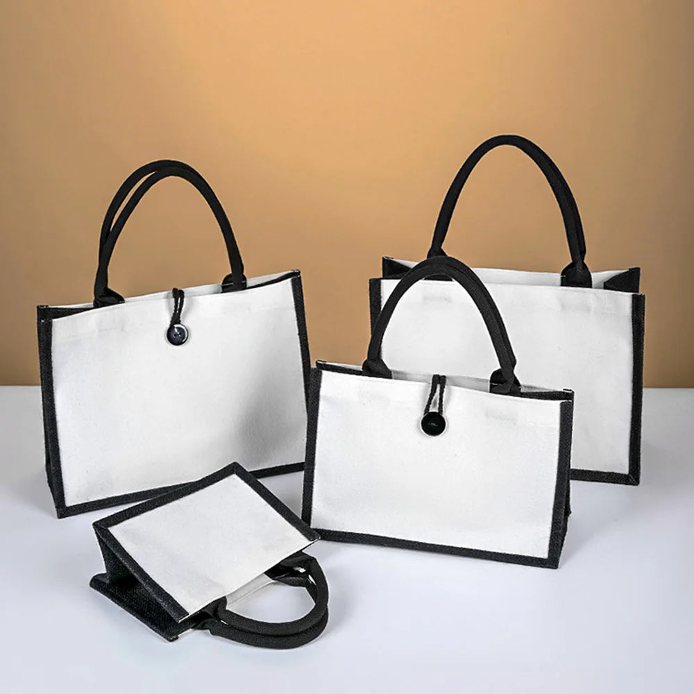 Eco-friendly Reusable Canvas Tote Bags Set on Luulla