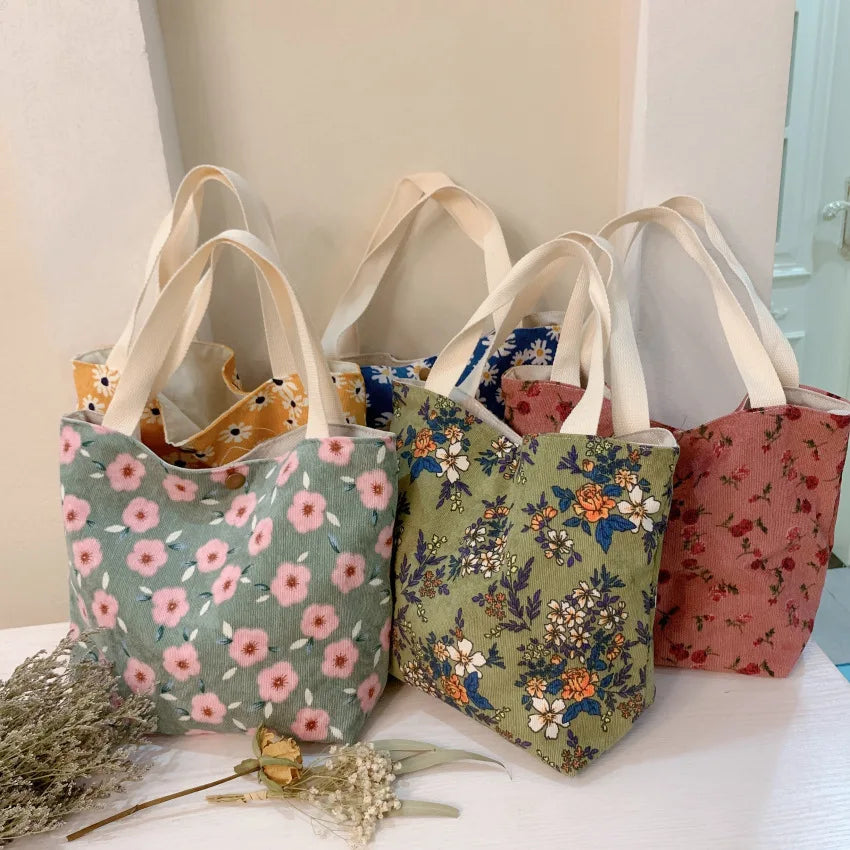 Floral Patterned Canvas Tote Bags Collection on Luulla