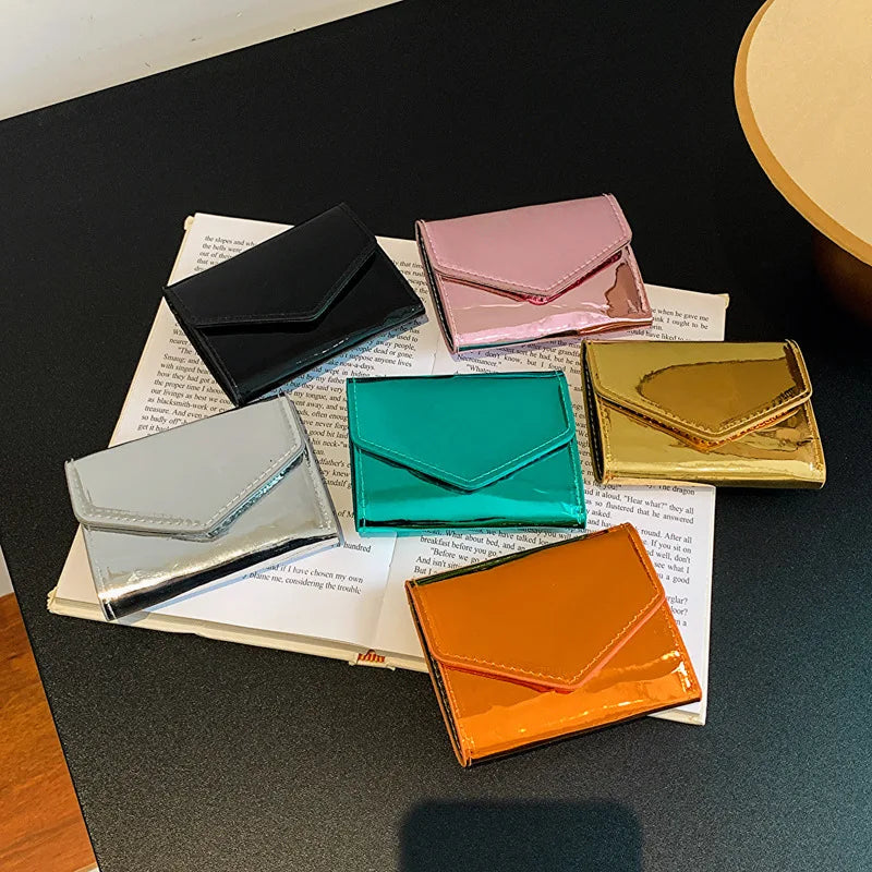 Elegant Shiny Bifold Wallets In Multiple Colors on Luulla