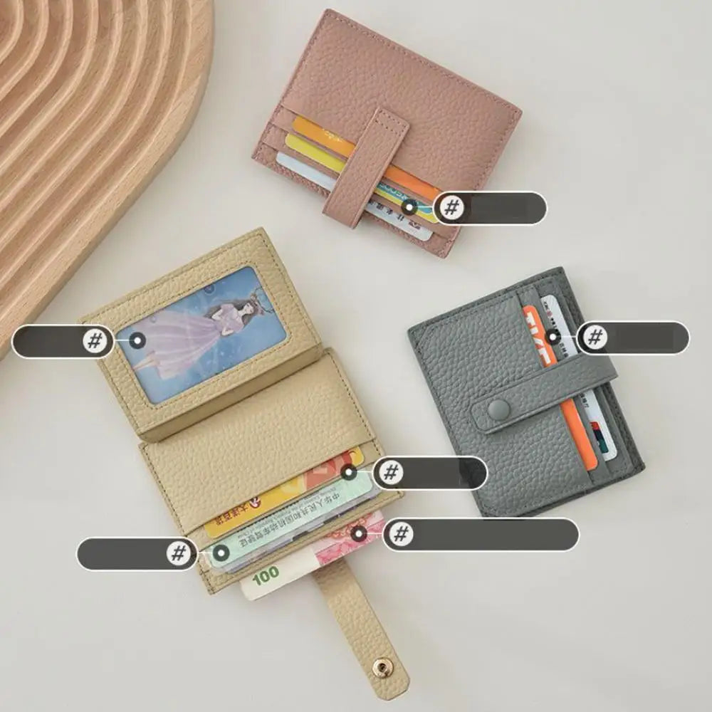 Minimalist Rfid Blocking Compact Leather Card Holder on Luulla