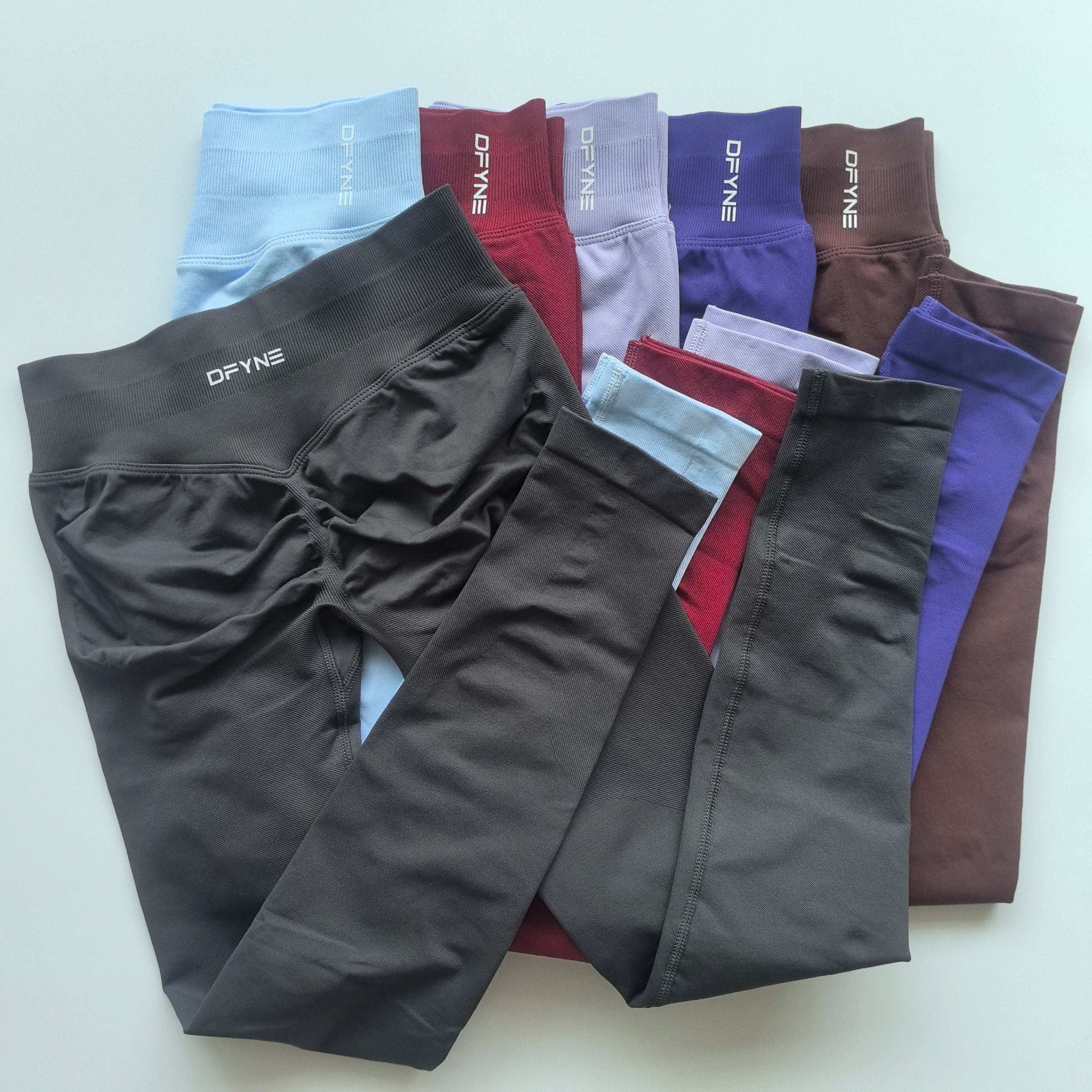 High-waisted Compression Leggings, Assorted Color Pack on Luulla