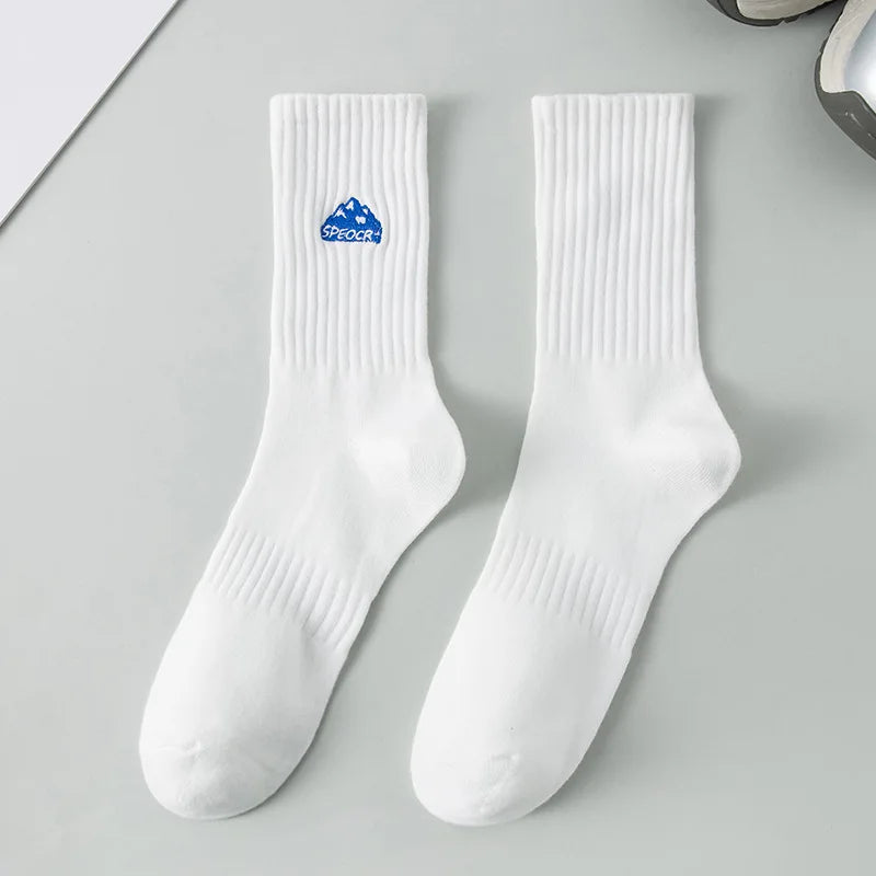 Colorful Cotton Socks With Fun Embroidery Designs on Luulla