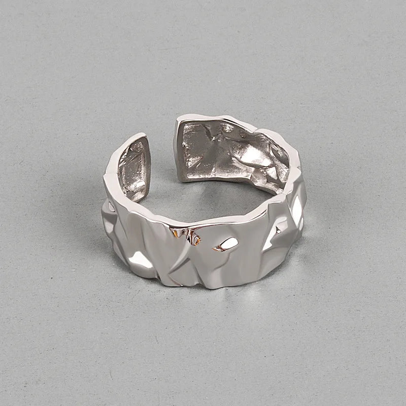 Unique Abstract Gold Adjustable Stackable Statement Rings on Luulla